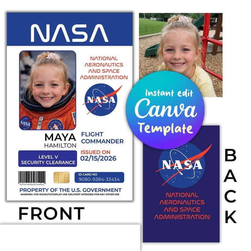 Cosplay Card Template - Etsy UK