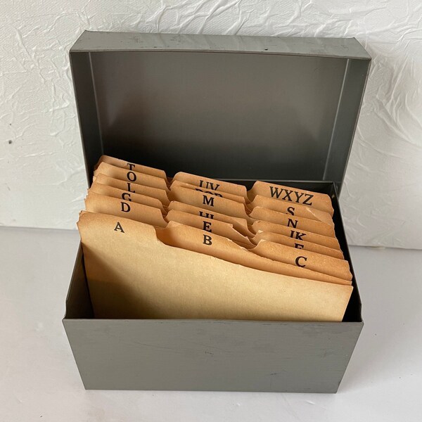 Index Card Holder - Etsy
