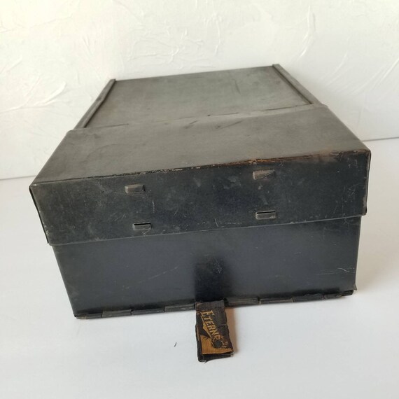 Industrial Metal Document Box Vintage Black File Eternal | Etsy