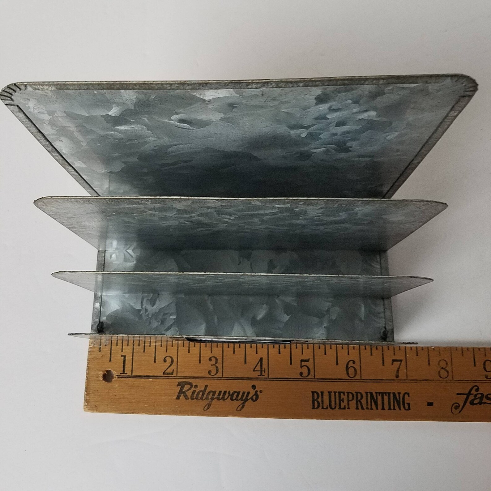 Mail Sorter Farmhouse Galvanized Metal Office Decor Vintage - Etsy