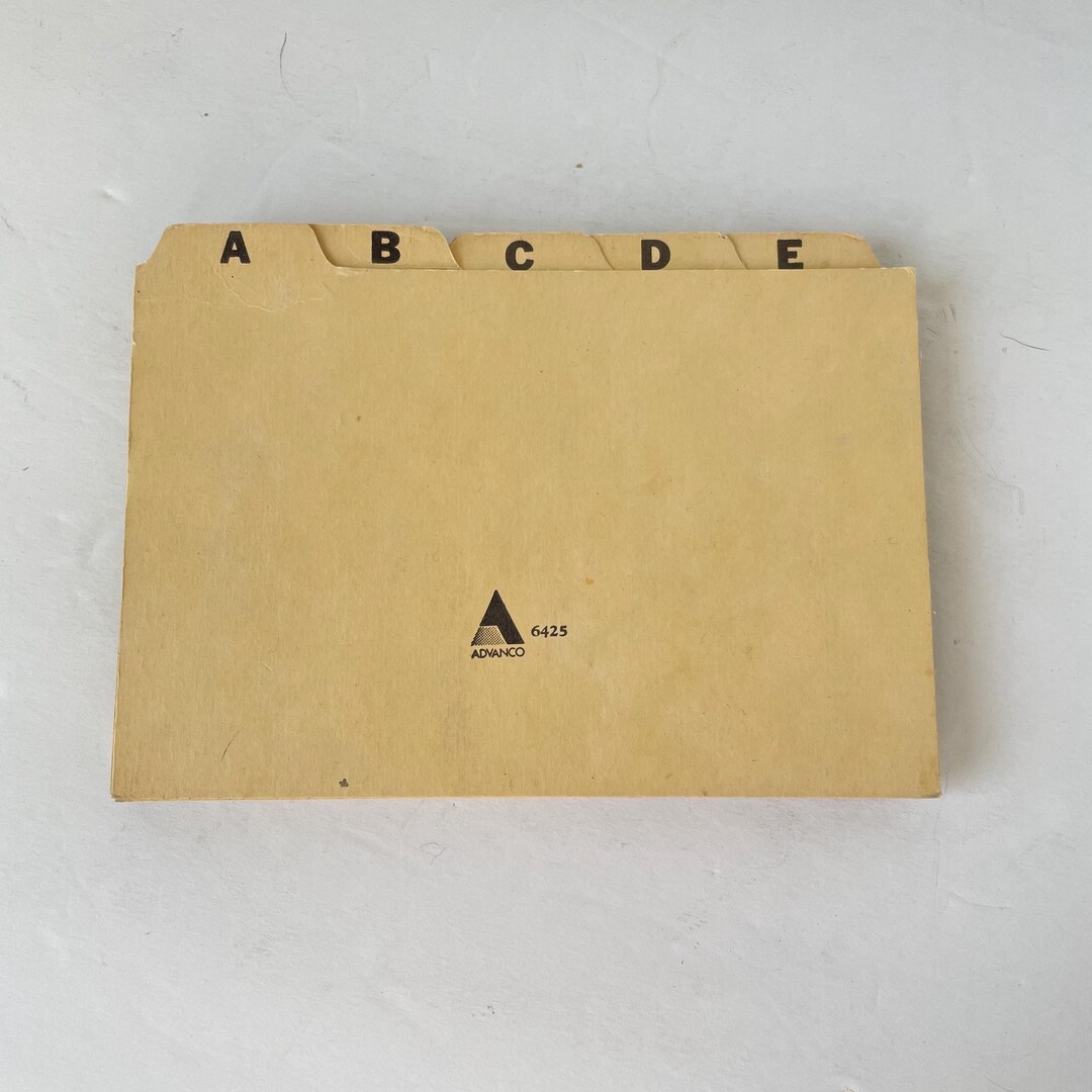 Alphabetic Dividers Advanco 4x6 Filing Office Supplies Made in USA ...