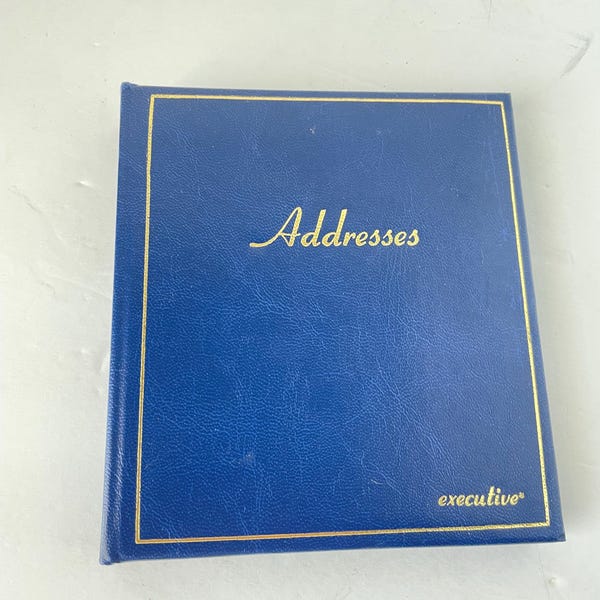 Vintage Address Book - Etsy
