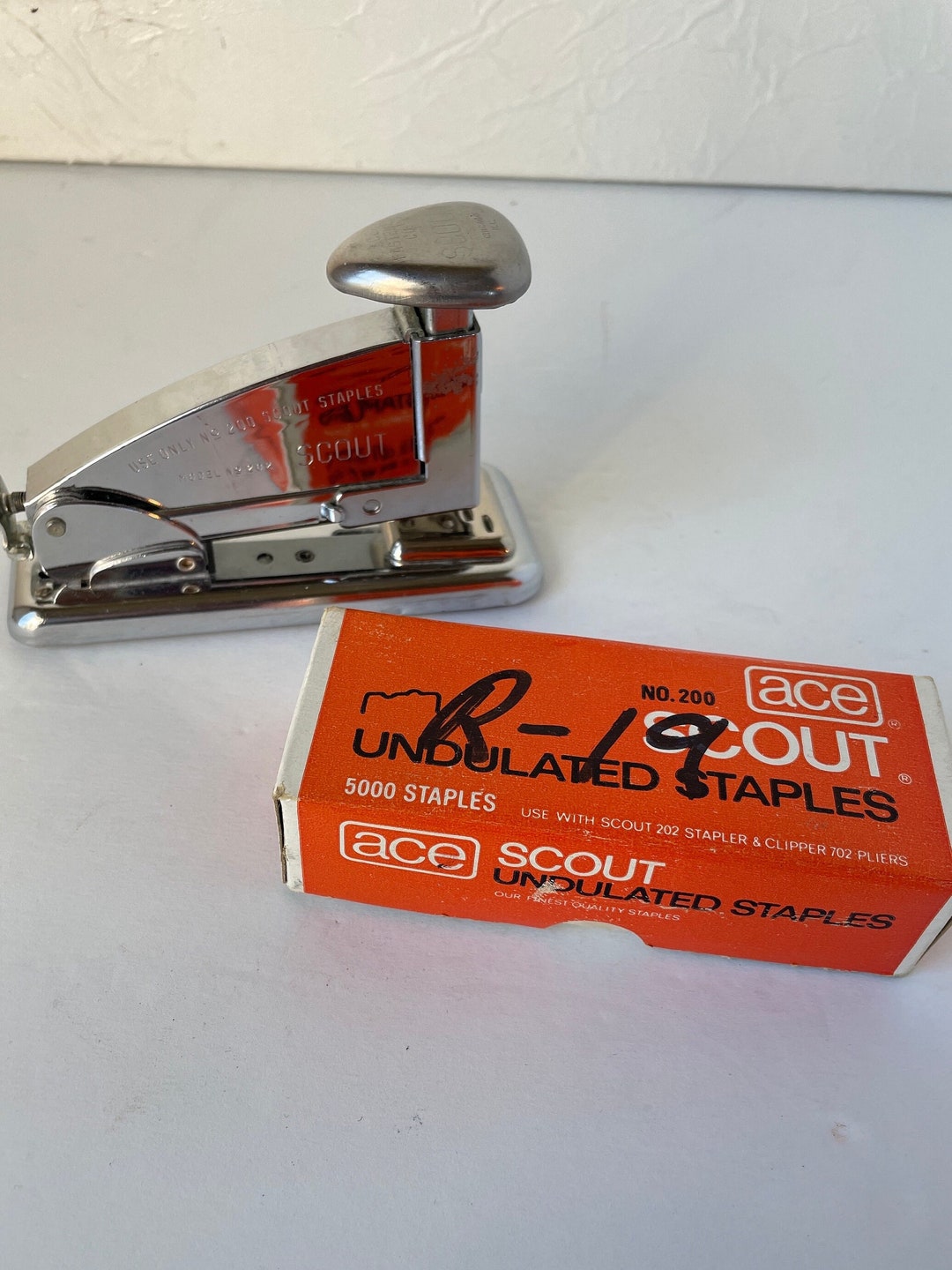 Vintage Stapler Ace Scout No 202 Office Decor Supplies Tools Mid ...