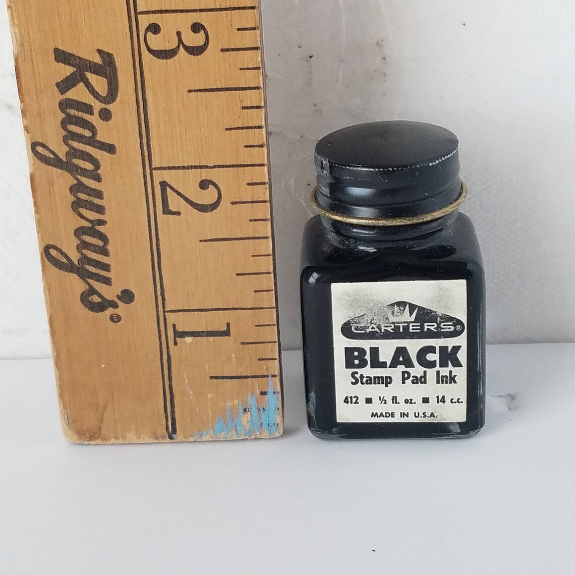 Vintage Carter's Stamp Pad Ink Black Bottle Retro Office - Etsy
