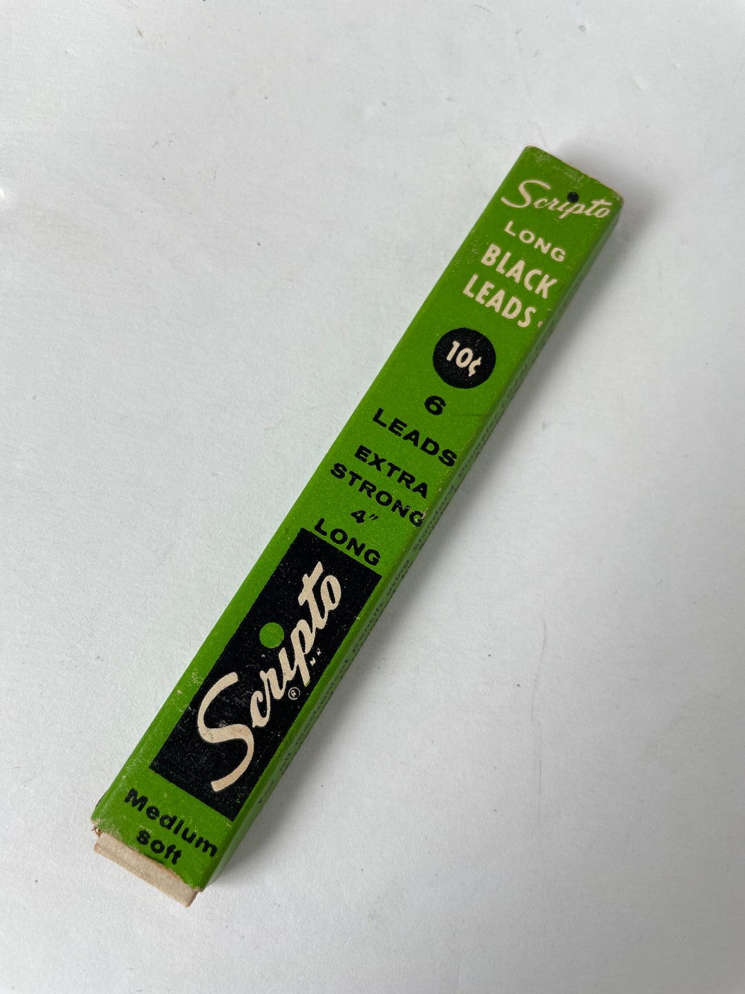 Scripto Long Black Leads Extra Strong Medium Soft No E 430HB Vintage ...