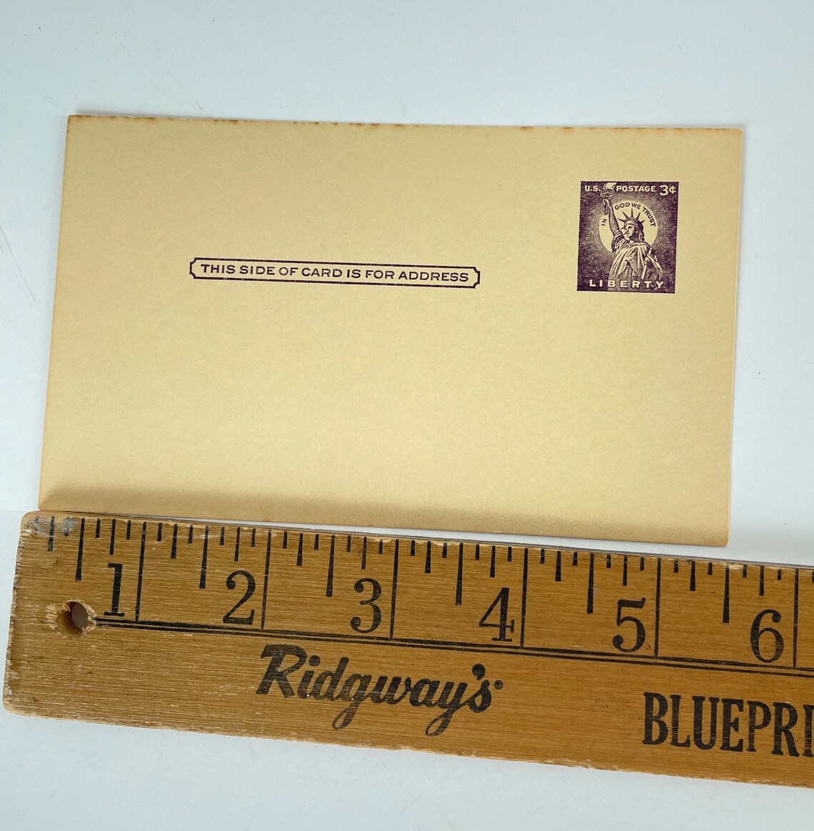 Postcard 3 Cent Unused Vintage Statue of Liberty Blank Prepaid - Etsy