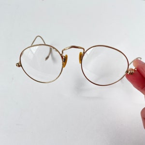 Vintage Gold Glasses 1930s Eyeglasses 12K GF Gold Filled 1/10 Dark ...