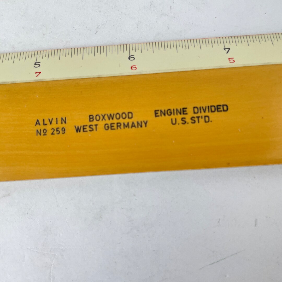 Alvin Boxwood Ruler No 259 Vintage Made in Germany Engine - Etsy