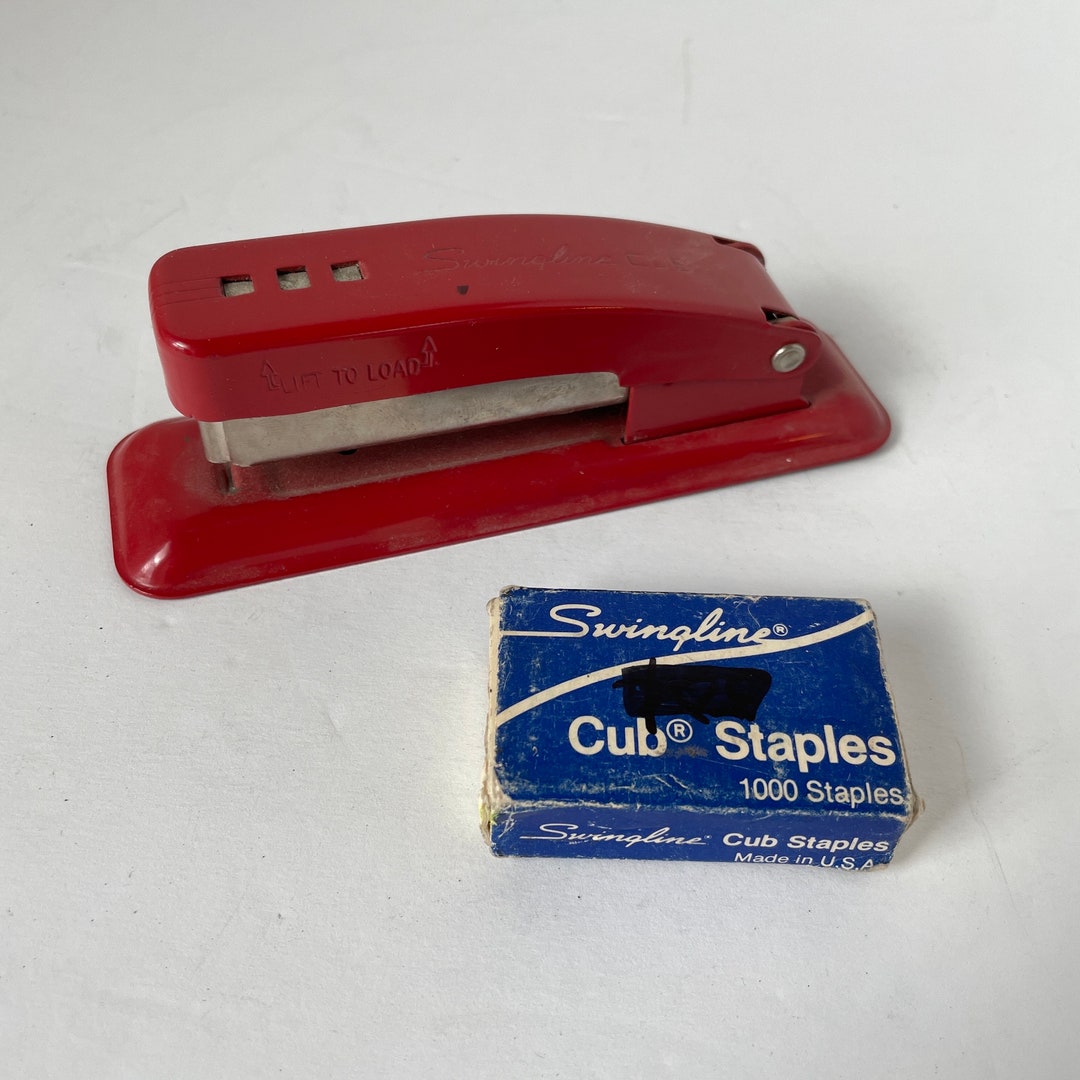 Vintage Swingline Cub Stapler With Staples Stocking Stuffer Red Stapler ...