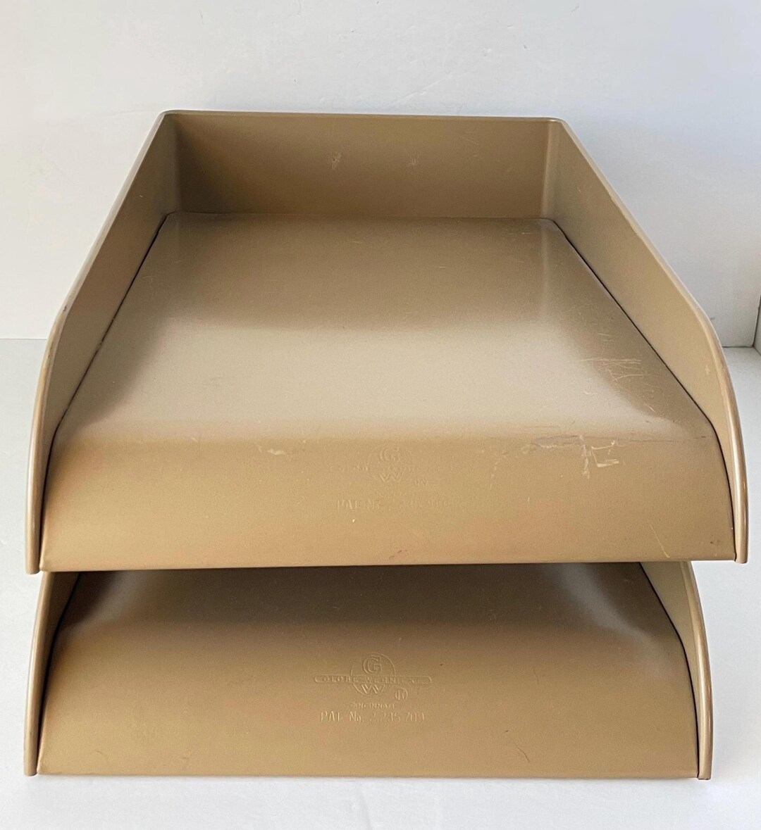 Globe Wernicke Vintage Metal Legal Paper Tray Double Office Storage ...