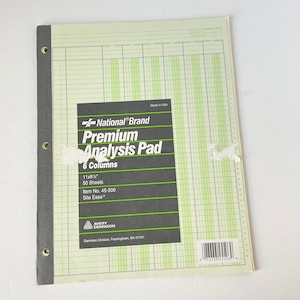 Vintage Analysis Pad Site Ease National Junk Journal Old Paper Notebook ...