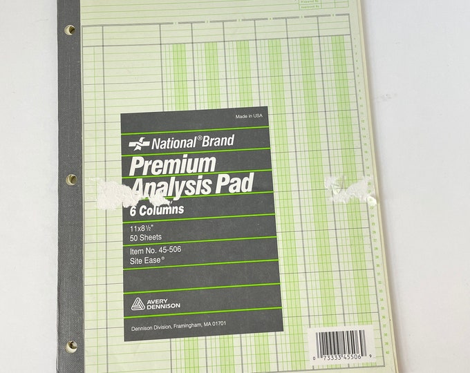 Vintage Analysis Pad Site Ease National Junk Journal Old Paper Notebook ...