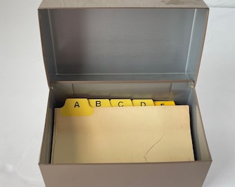 Small File Box Holds 3 X 5 Inch Index Cards Vintage IDL - Etsy