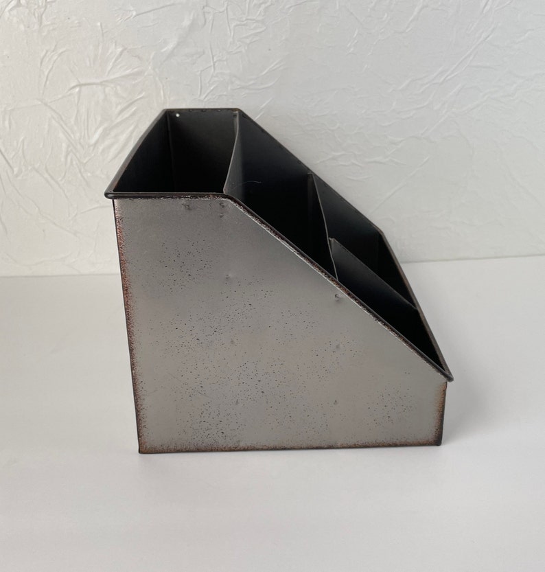 Metal Desk Organizer Mail Sorter Label Slot Pen Holder - Etsy
