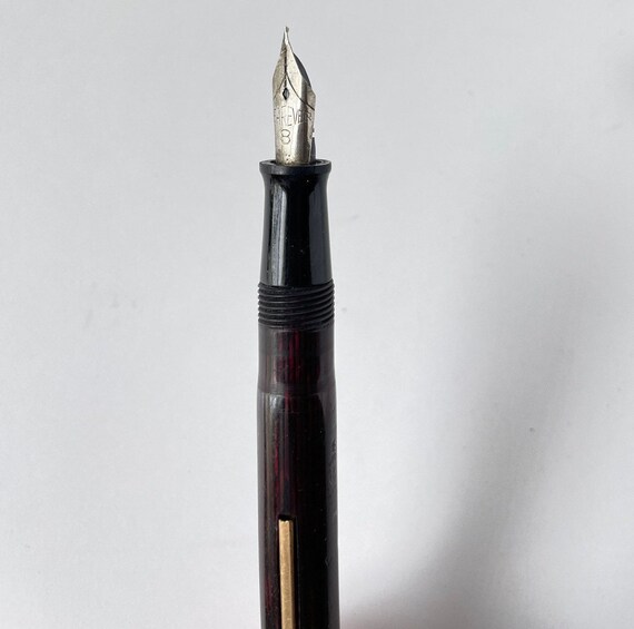 Wearever Fountain Pen Red Stripes Vintage Moody Office - Etsy
