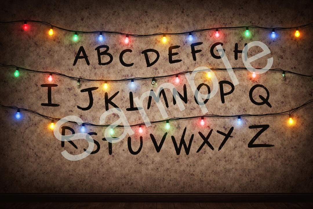 Stranger Things Inspired Digital Backdrop. - Etsy