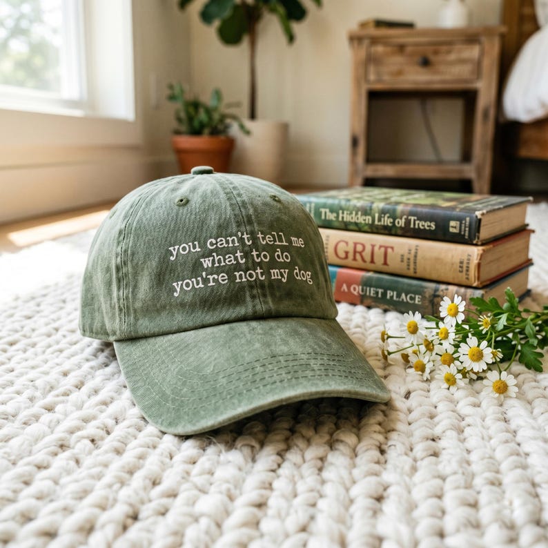 Embroidered Dog Mom Hat, Funny Owner Cap, "you're Not My Dog" Quote - Etsy