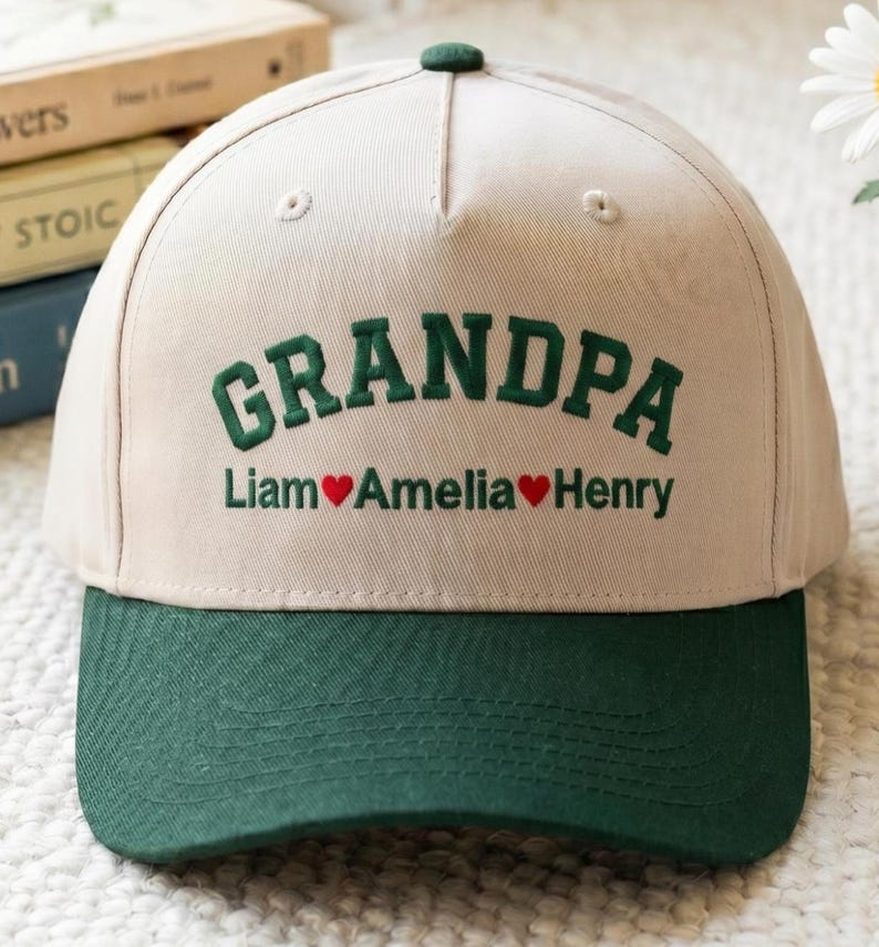 Personalized Grandpa Hat, Embroidered Name Cap, Fathers Day Gift - Etsy
