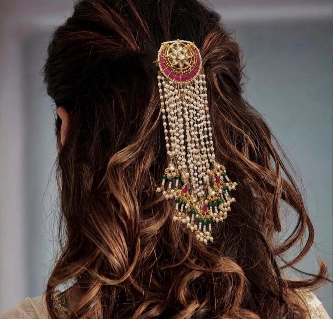 AALA Traditional Indian Bridal Hair Brooch-wedding Jewelry-hair ...