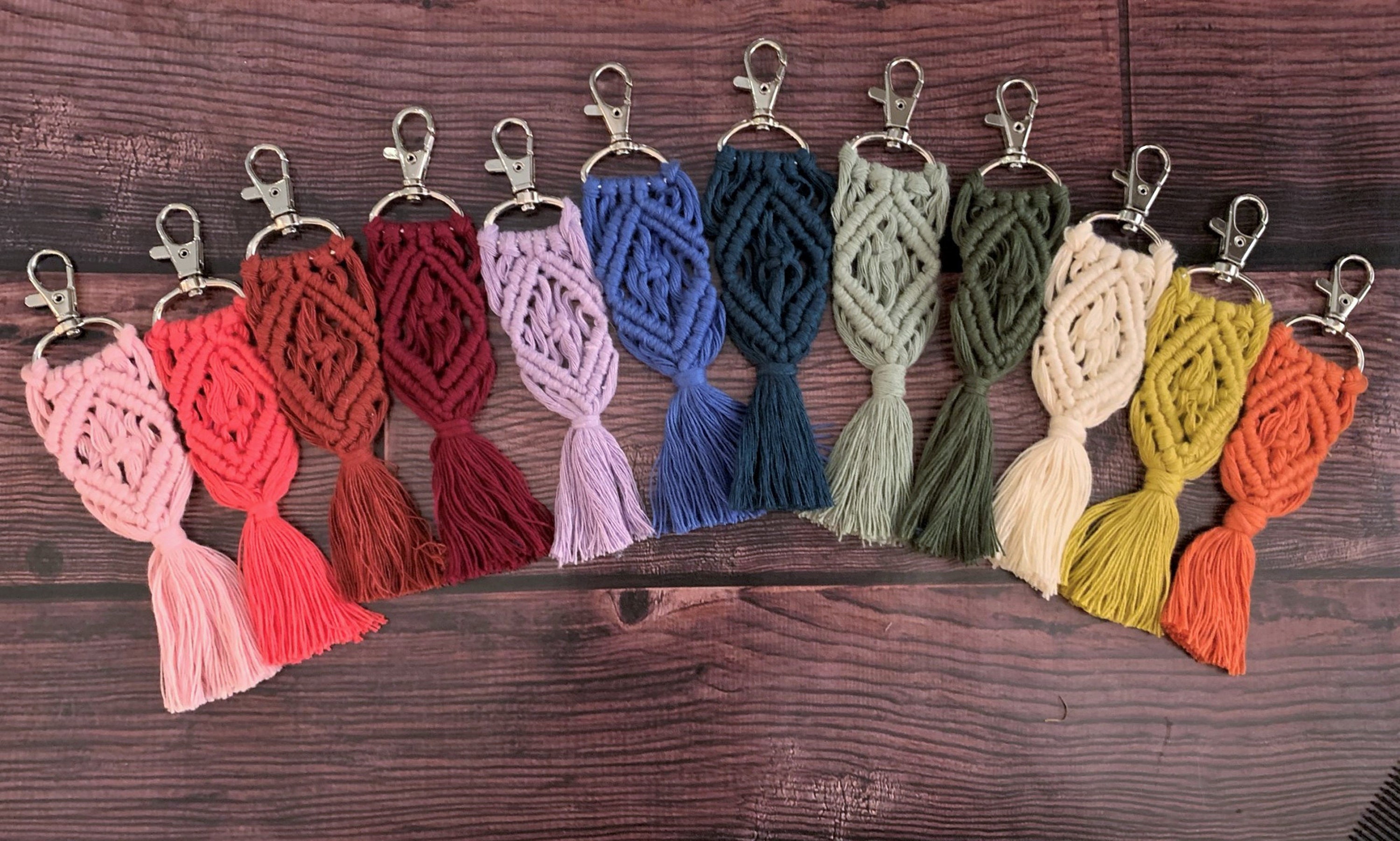 Macrame Keychain, Boho Keychain, Gift Ideas, Cute Keychain, Boho ...