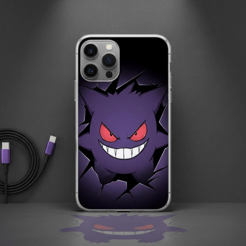 Gengar Phone Case - Anime Phone Case, Pokemon Phone Case Cover for ...