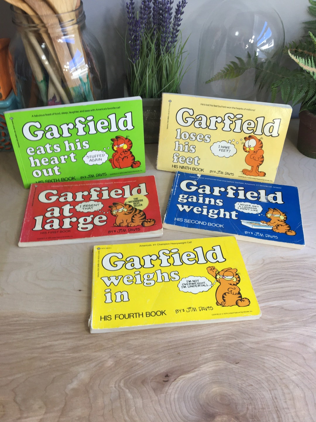 Vintage Garfield Comic Books, 1st, 2nd, 4th, 6th & 9th Books, Lot of 3 ...
