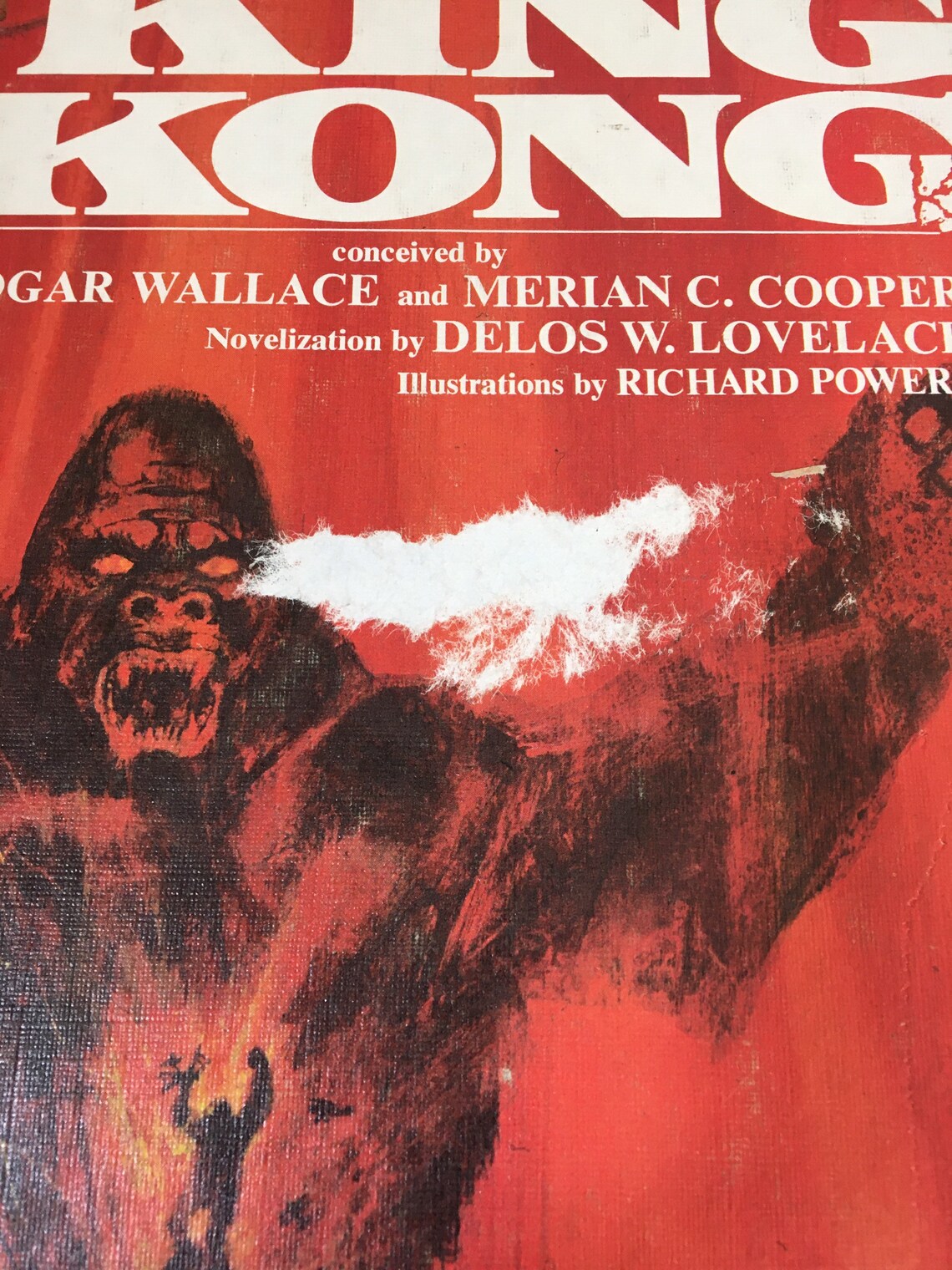 King Kong Book Hardcover Illustrated 1976 Edgar Wallace - Etsy