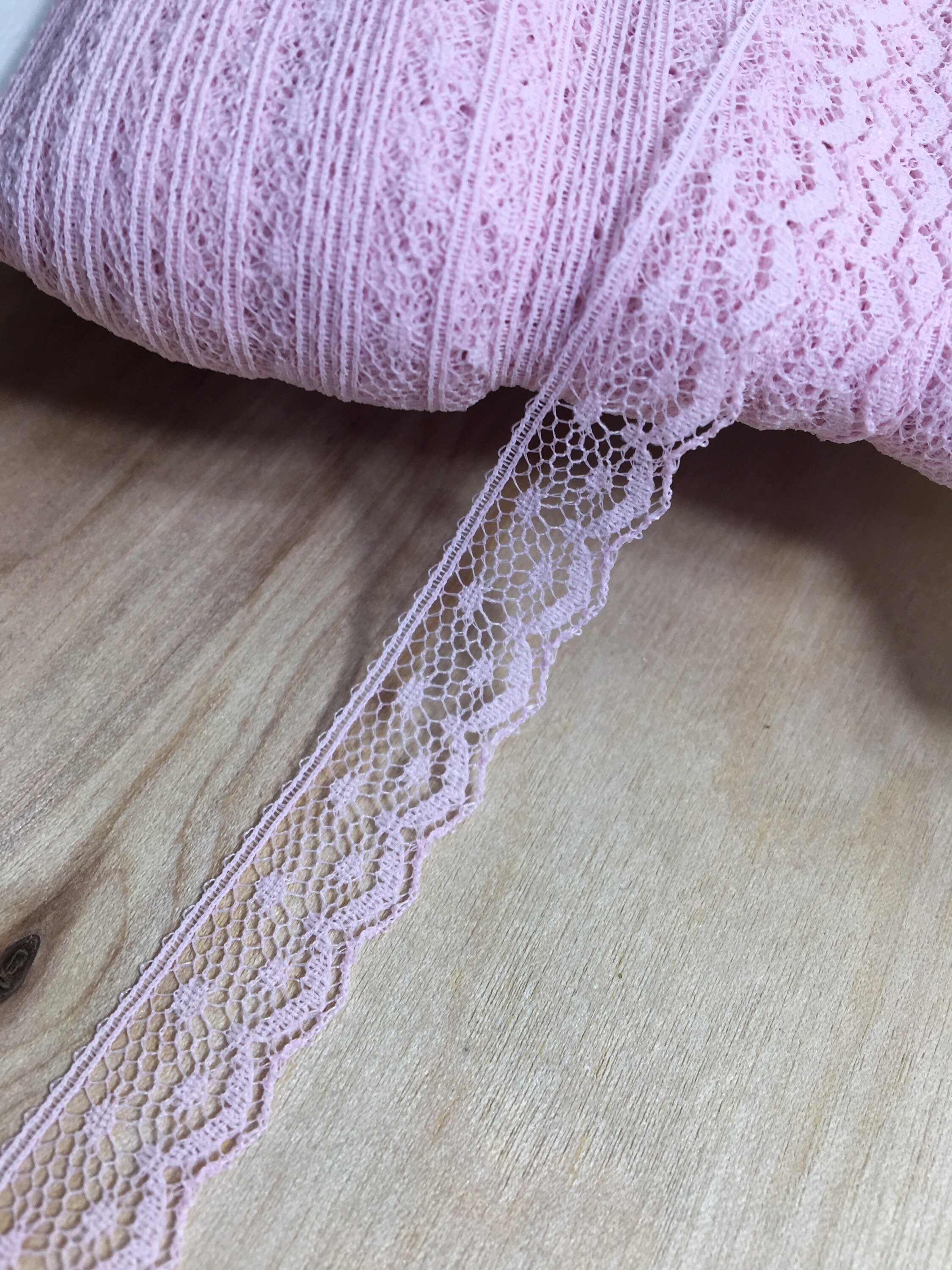 Pink Lace Trim .5 Inch Width by the Yard - Etsy