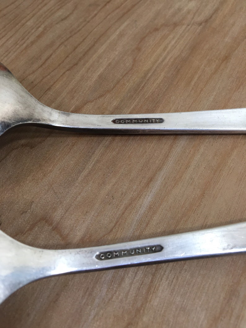 Art Deco Pattern Hampton Court Community Serving Spoon and - Etsy