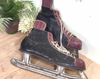 Planert 1950's Vintage / Antique Ice Skates Advertised as Racing Hockey ...
