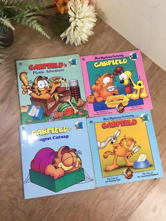 Garfield Book Set Golden Book 1988 Jim Davis - Etsy