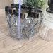 Silver Ombre Sangria Pitcher With Glasses, Vintage Decanter With Wine ...