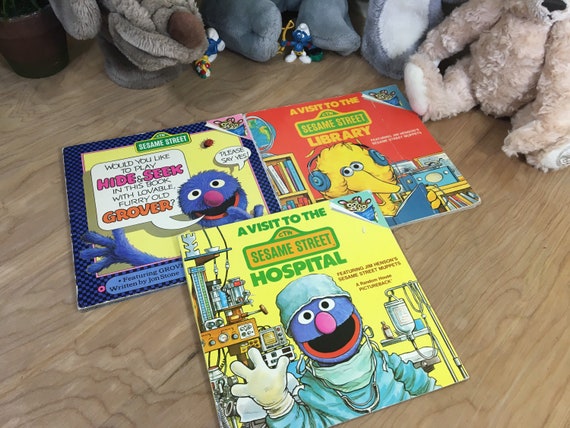 Grover Sesame Street Golden Books Softcover Library - Etsy