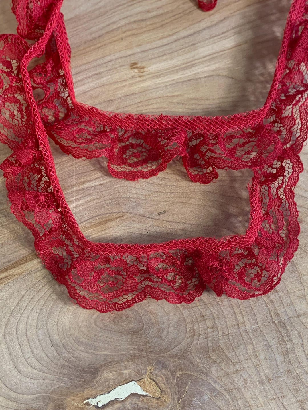 Red Ruffle Lace Trim, by the Yard, 1.25 Width - Etsy
