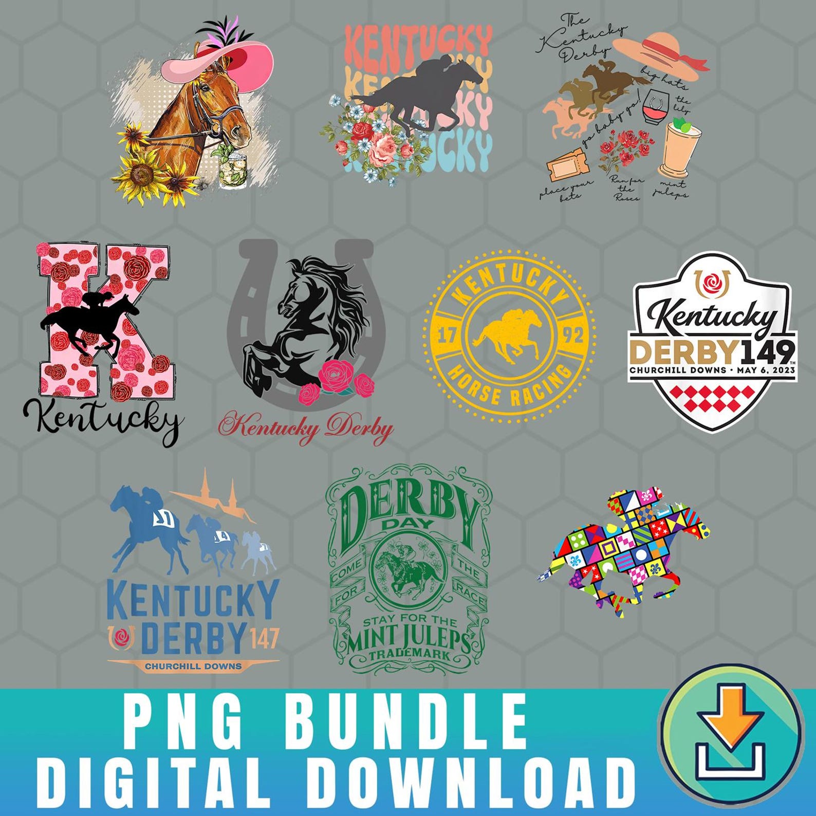9+ Kentucky Derby Bundle Png, 2026 Kentucky Derby Png, Kentucky Derby ...