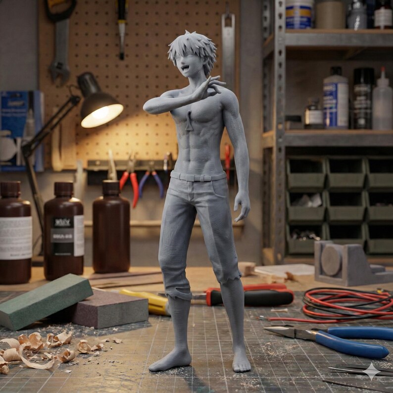Denji STL File | Chainsaw Man 3D Printable Figurine | CSM Devil Hunter ...
