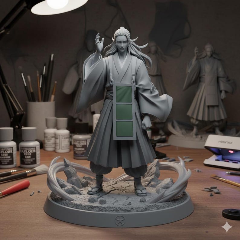Kenjaku Figurine STL File | Jujutsu Kaisen Anime Figure Digital ...