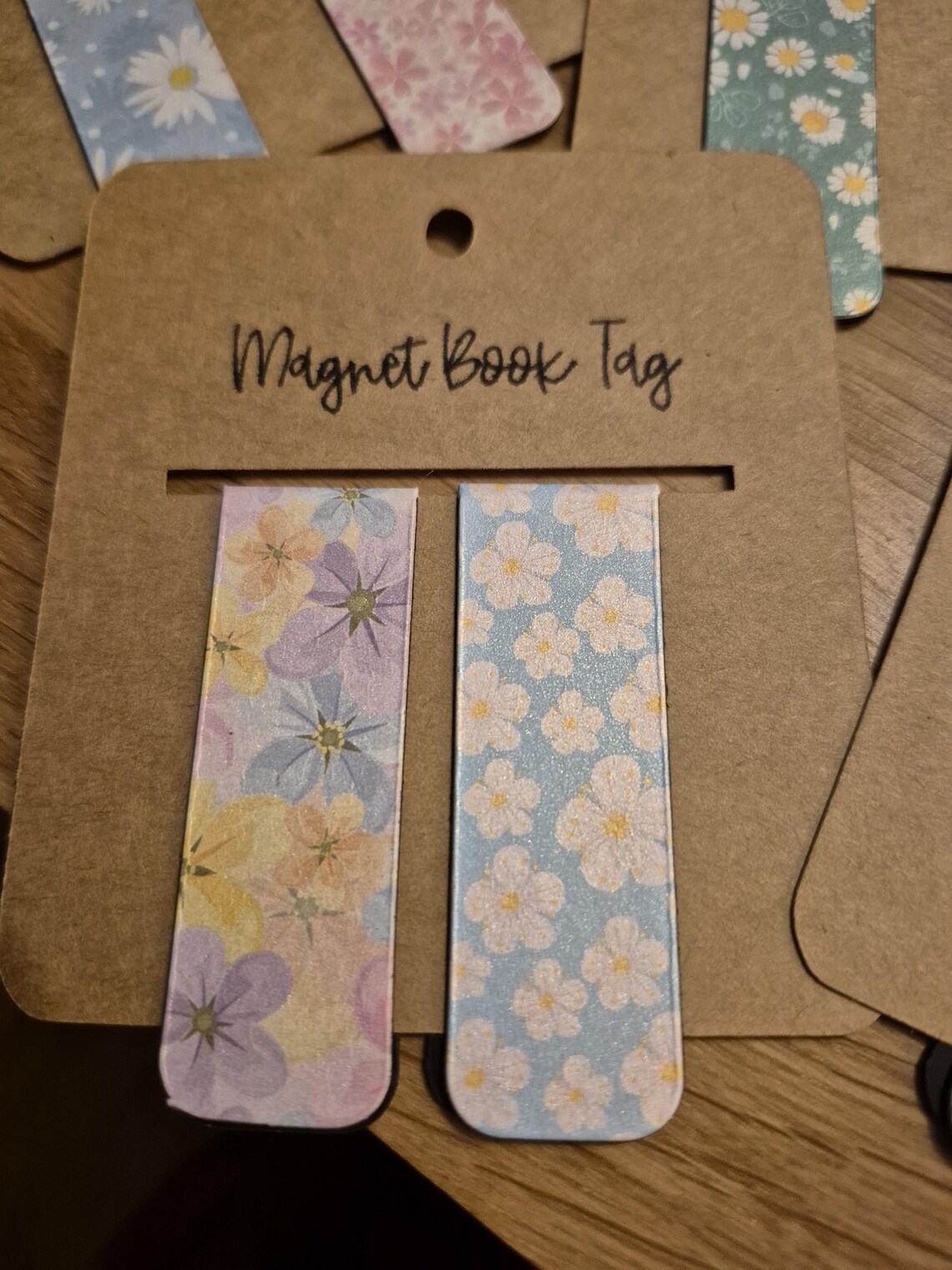 Floral Magnetic Bookmarks, Set of 2 Random Designs (6cm X 2cm) - Etsy
