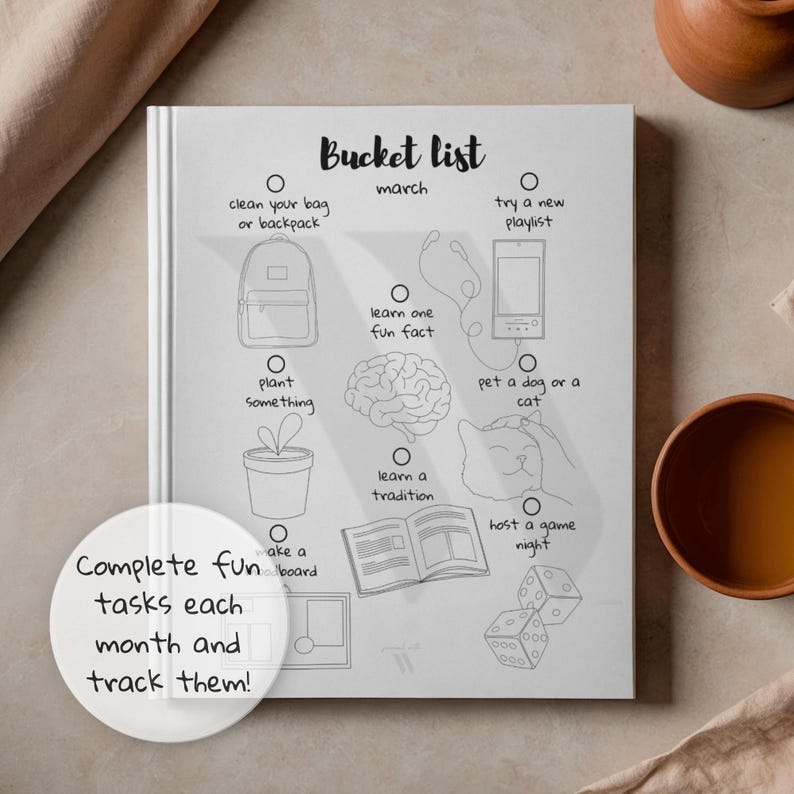 March Bucket List Printable | Romanticize Your Month - Etsy