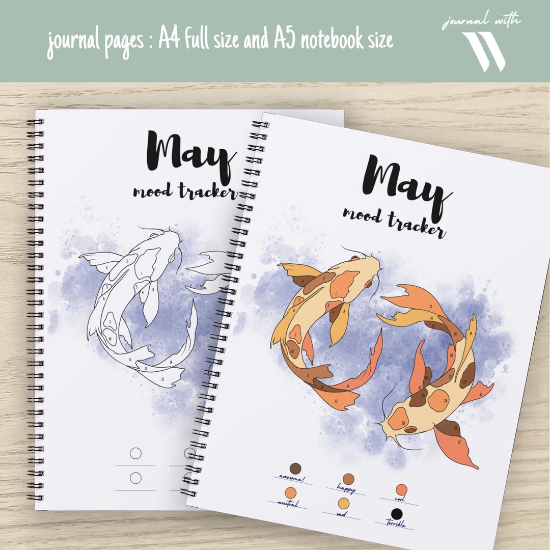 May Mood Tracker Printable | Monthly Mood Chart - Etsy