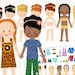 Printable Paper Doll, Digital Dolls, Hair, Multicultural, Kids, Cut Out ...