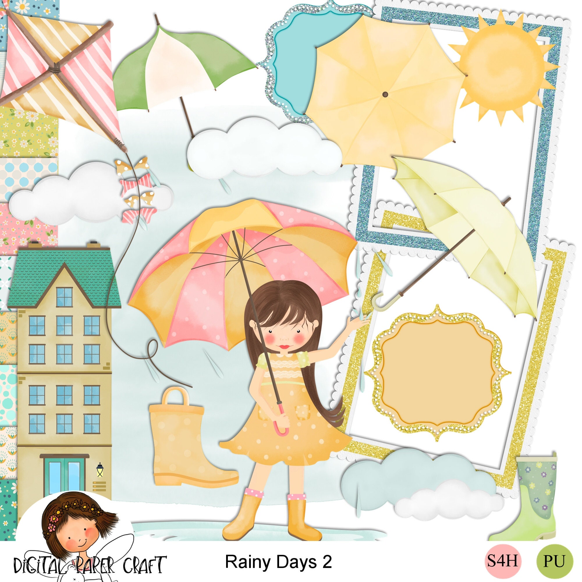 Rainy Days Scrapbook, Weather Scrapbook, Home Scrapbook, Happy ...