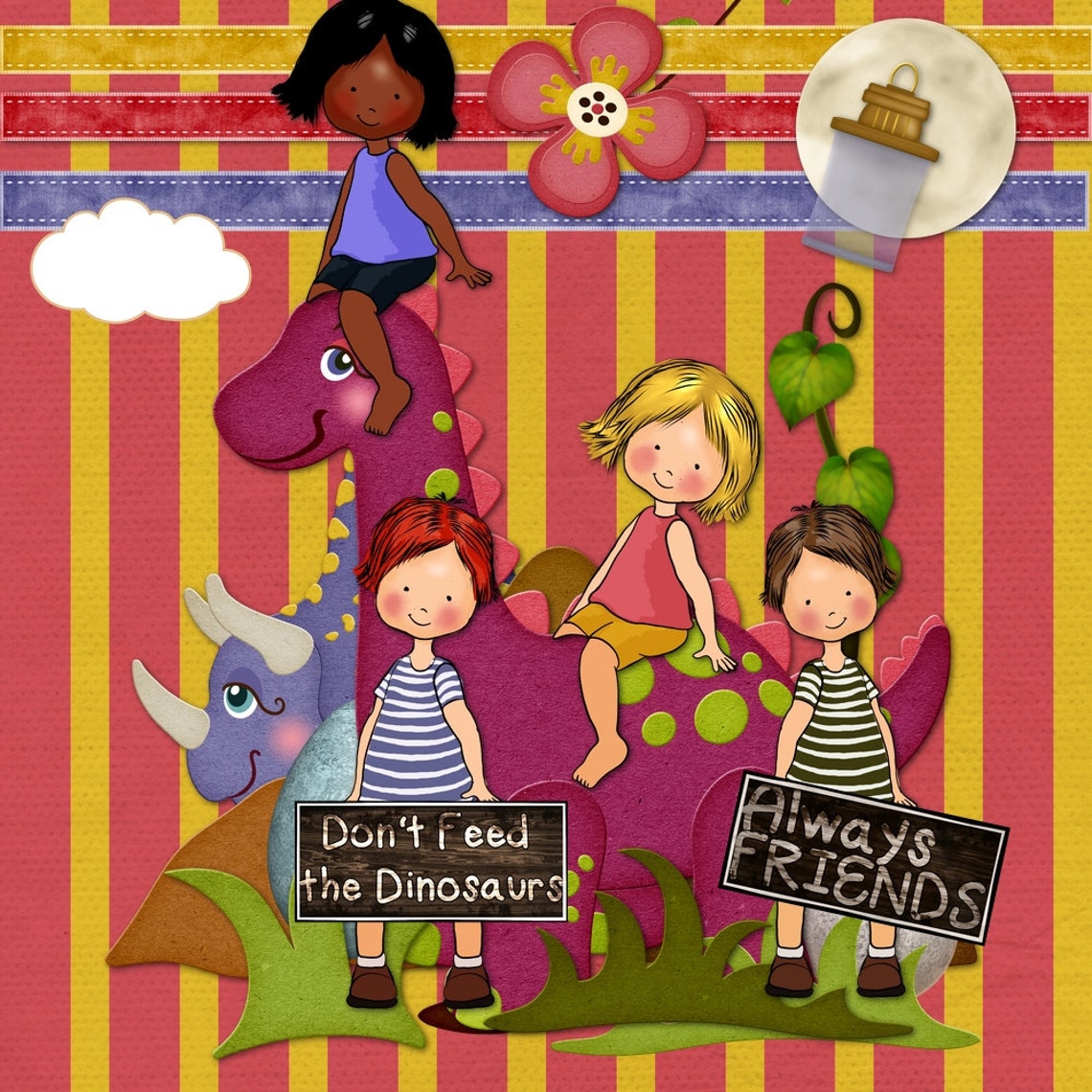 Dinosaur Scrapbook Children's scrapbook Prehistoric | Etsy