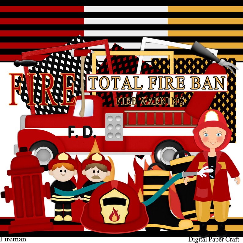 Fire Fighter Scrapbook, Fireman Scrapbook, Fire Engine Scrapbook ...
