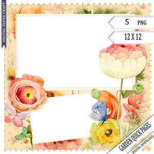 Garden, Quick Pages, Floral Scrapbook, Woman Scrapbook, Quick Pages ...