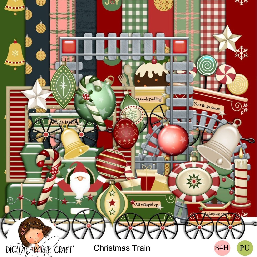 Christmas Train Scrapbook, Christmas Scrapbook, Train Scrapbook ...