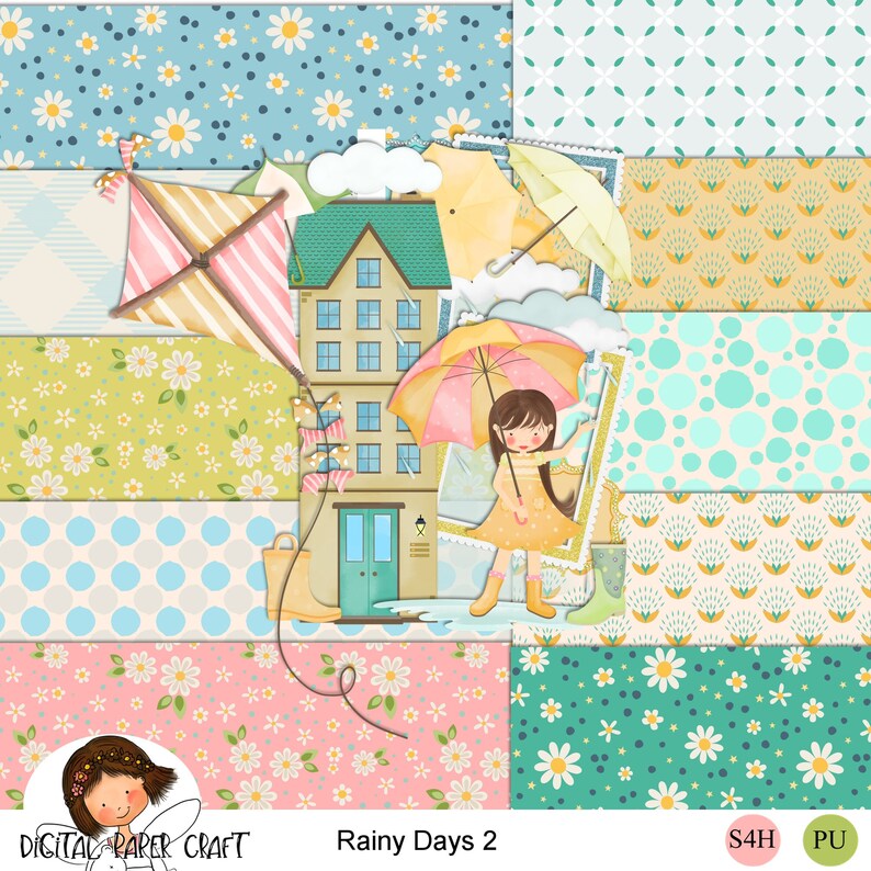 Rainy Days Scrapbook, Weather Scrapbook, Home Scrapbook, Happy ...