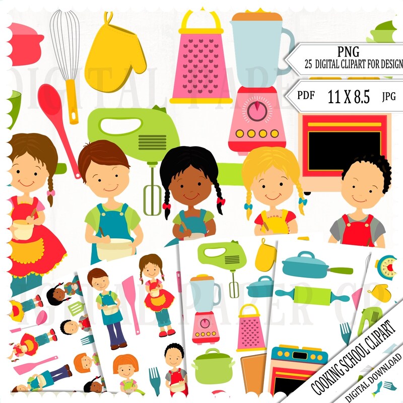 Kitchen Clipart - Etsy
