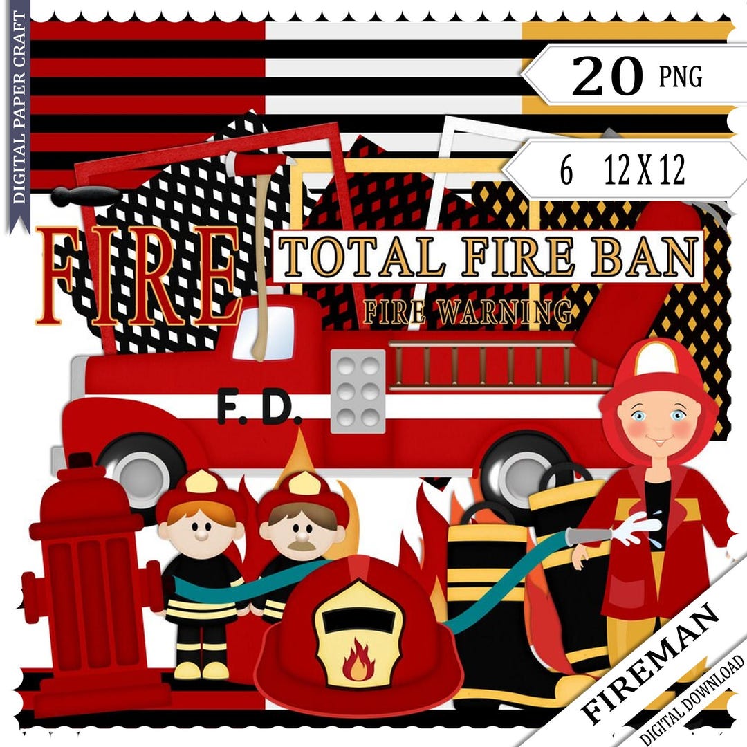 Fire Fighter Scrapbook, Fireman Scrapbook, Fire Engine Scrapbook ...