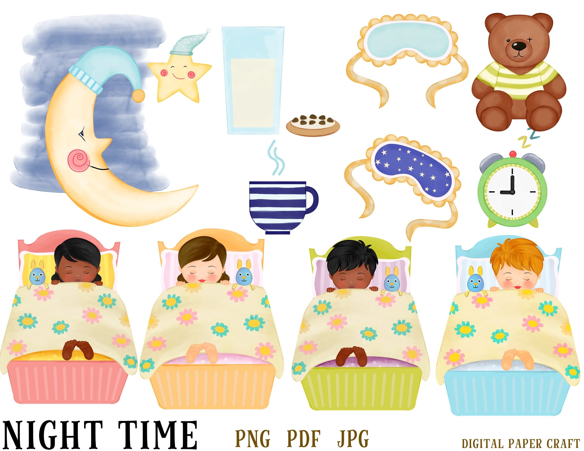 Bed Time Clip Art
